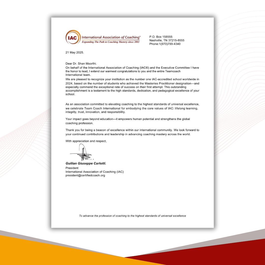 Teamcoach International - IAC® Masteries Coaching School